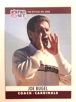 NFL - Joe Bugel Head Coach 1990 Pro Set Football - Cardinals | eBay