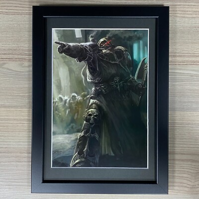 ASMODAI FRAMED ART DARK ANGELS INTERROGATOR CHAPLAIN SPACE MARINES ...