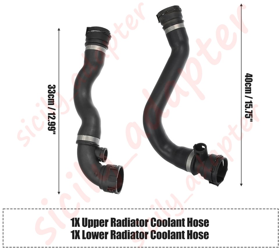 For BMW E46 323 325 328 330 7 Pcs Set Expansion Tank Coolant Radiator ...