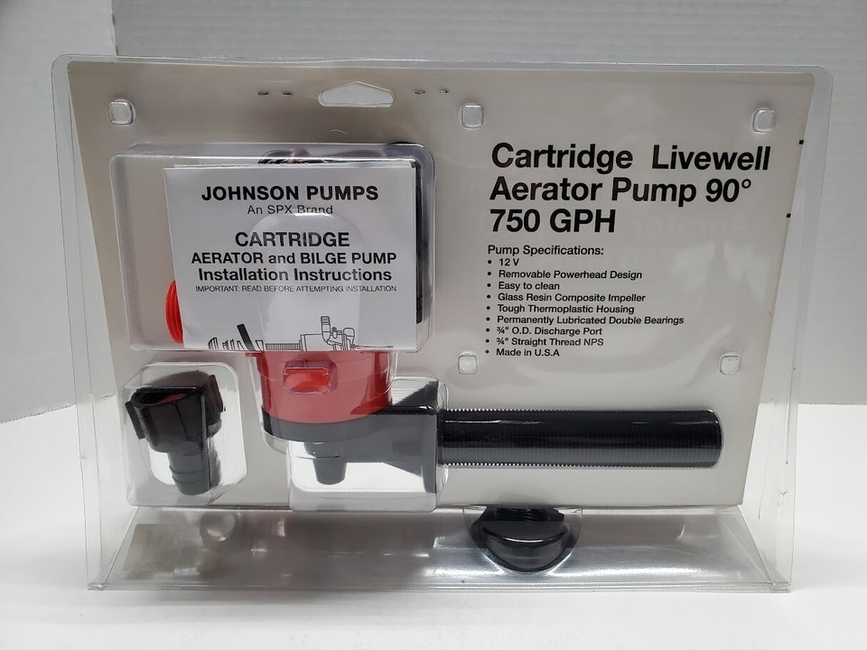 New SPX Johnson Pump 38702 Cartridge Livewell Aerator Pump 90 Degree ...