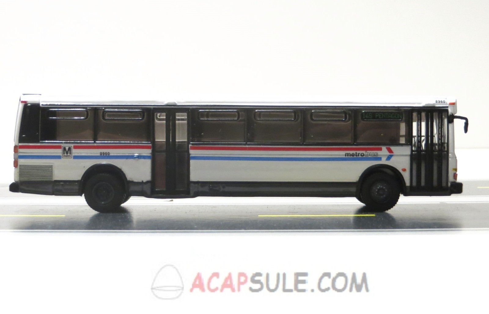 WMATA Route 16S to Pentagon 1980 Grumman 870 Transit Bus 1/87 Scale ...