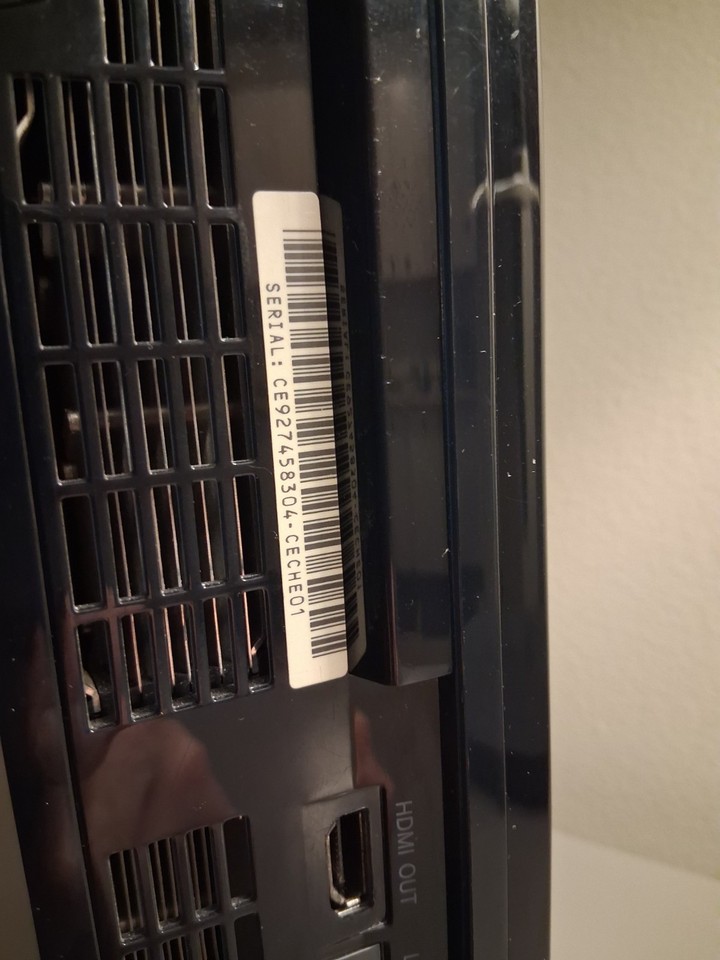 Sony PlayStation 3 PS3 CECHE01 80GB Console Backwards Compatible with ...