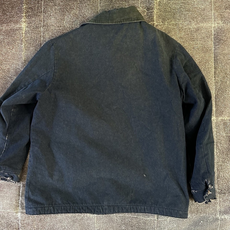 Men's Vintage 70's Wrangler USA Blanket Lined Blue Denim Chore Coat ...