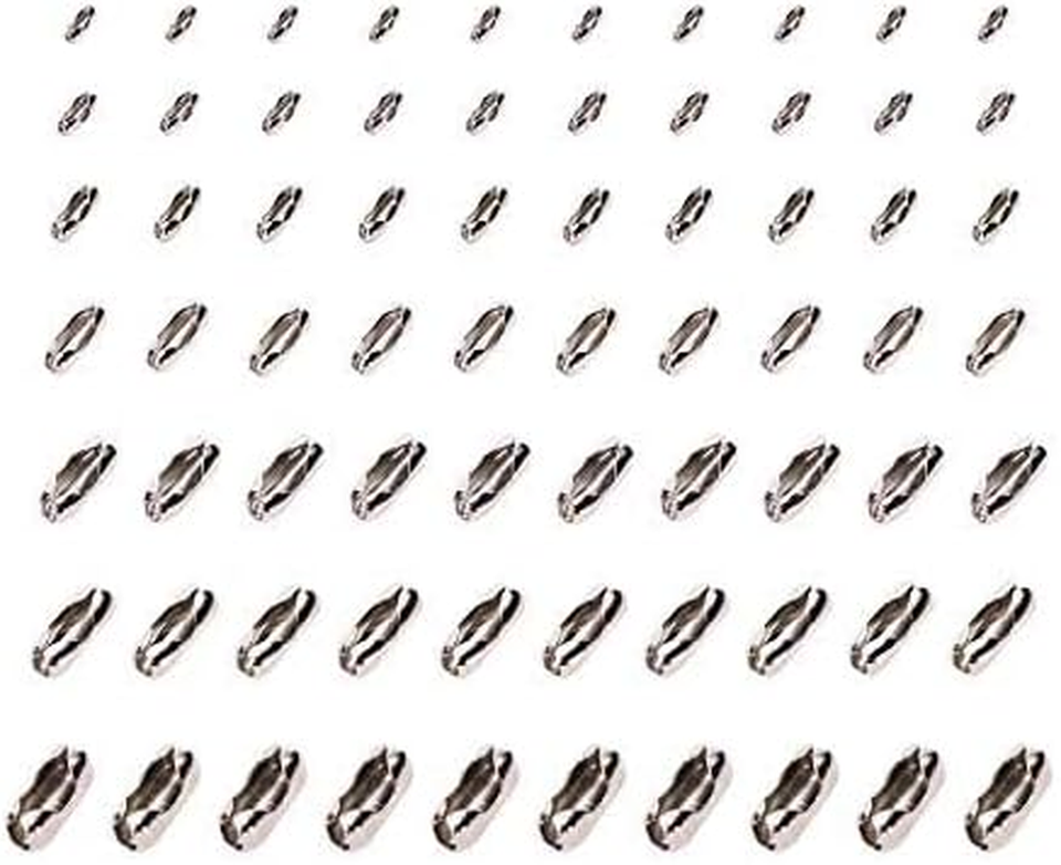 7 Sizes Stainless Steel Bead Ball Chain Connector Clasp Fasteners for ...