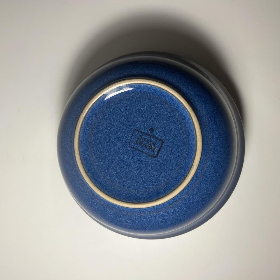 6 X Denby Imperial Blue Rimmed Soup / Cereal Bowls - 16cm | eBay UK