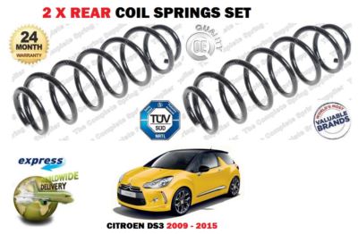 FOR CITROEN DS3 VTI THP HDI BLUEHDI 2009-2015 NEW 2X REAR COIL SPRINGS ...