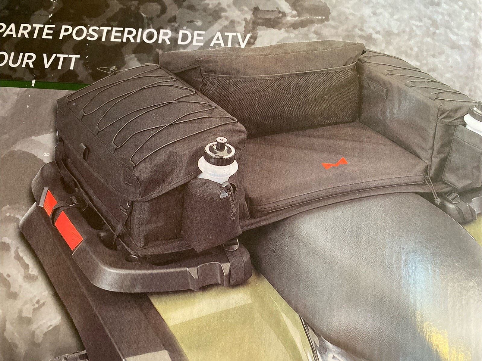 Coleman ATV Rear Padded Bottom Bag Storage Seat Cush 4 Wheeler Cargo ...