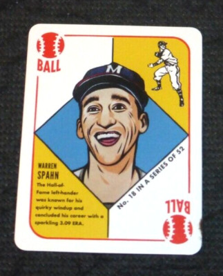 2021 TOPPS 1951 BLAKE JAMIESON ART MINI ~ WARREN SPAHN #18 BALL WAVE 2 ...