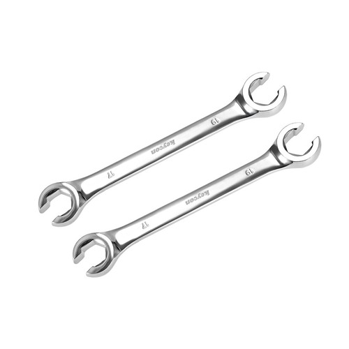 Flare Nut Wrench, 17mm x 19mm Metric Sizes Double Open End, 2 Pcs ...