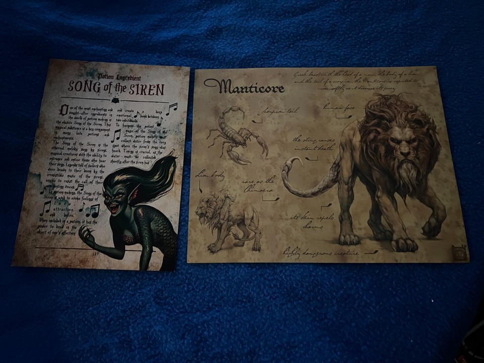 Wizarding Trunk Harry Potter Creature Prints Manticore & Siren (double ...