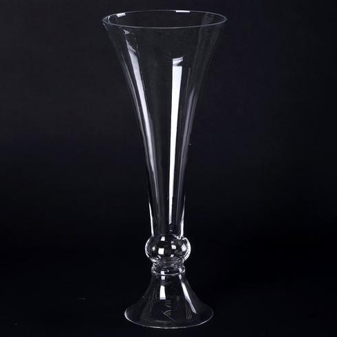 18" tall Clear Glass Trumpet Centerpiece Vases Wedding Party Home ...