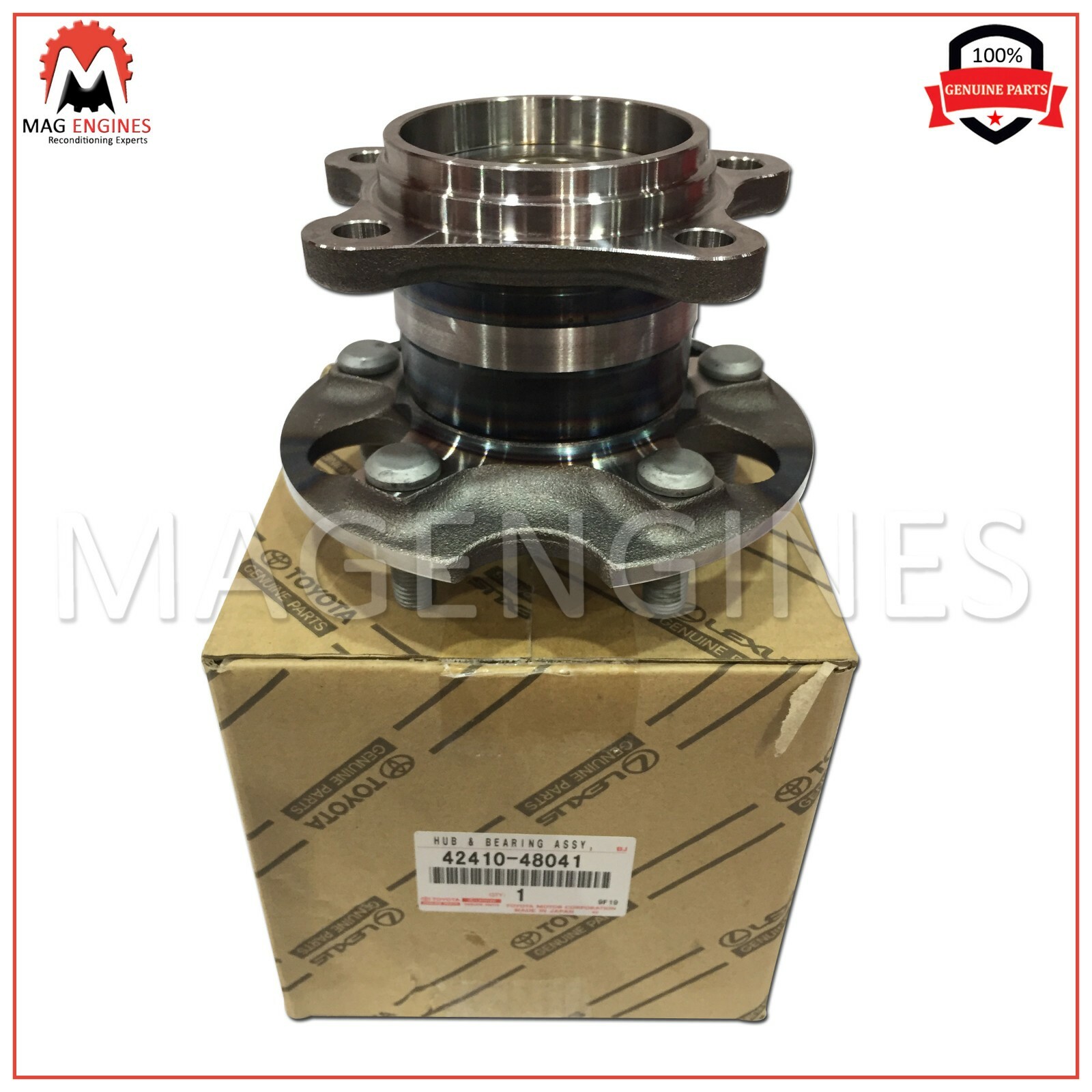 42410-48041 GENUINE OEM HUB & BEARING ASSY, REAR AXLE, RH/LH 4241048041 ...