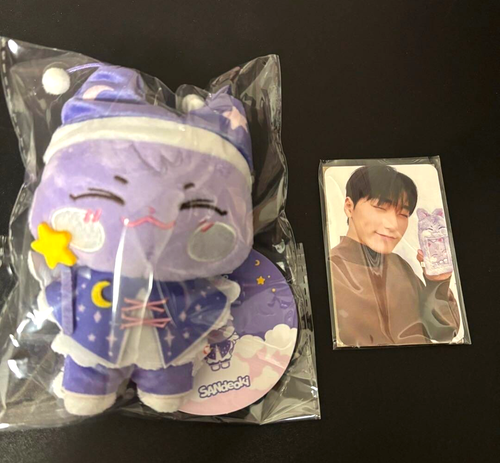 ATEEZ SAN ANITEEZ IN DREAMLAND MD Plush Key Ring with Photo Card PC ...