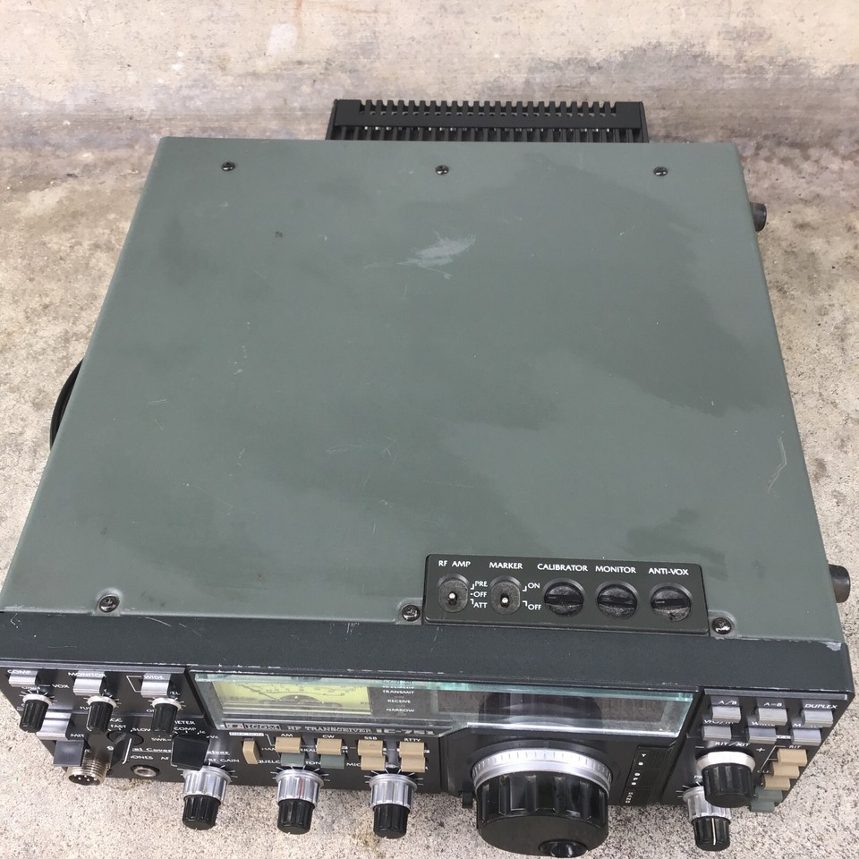 iCom ic-751 All-Mode HF Ham Radio Transceiver for Parts or Repair Only ...