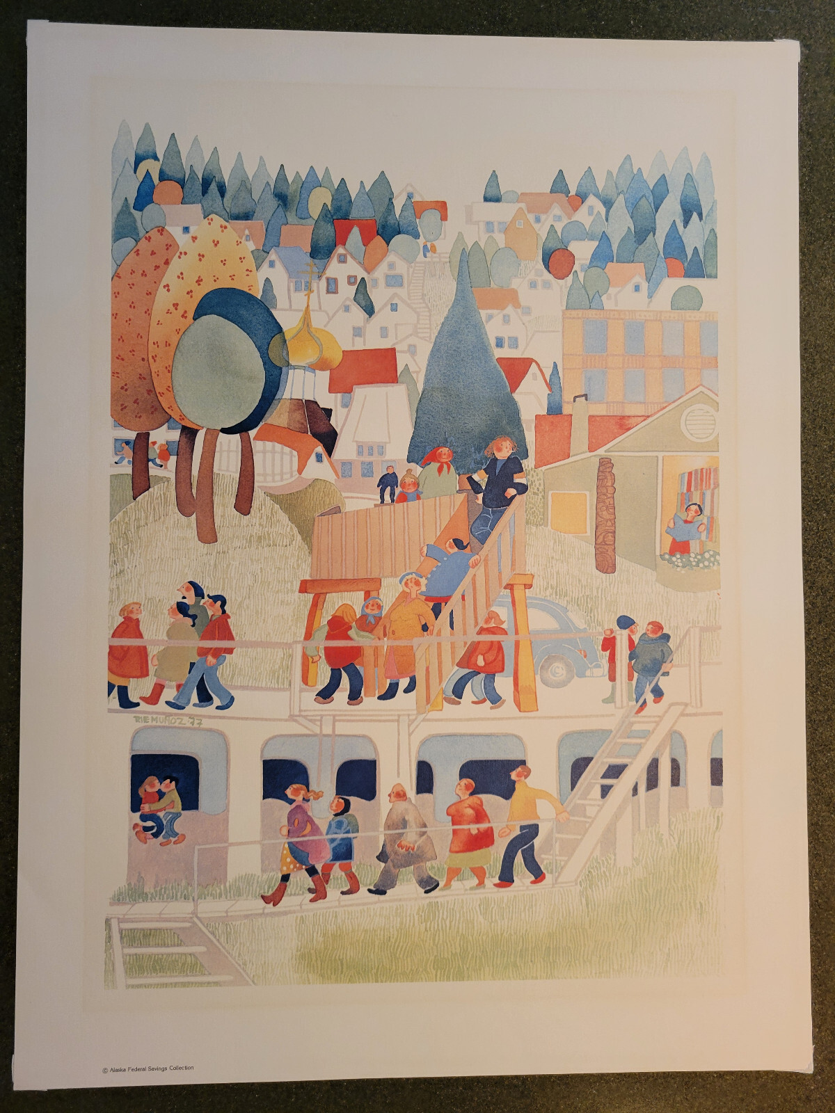Art Lithograph 1977 Rie Munoz Alaska Federal Collection | eBay