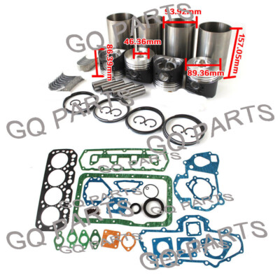 K4N Engine Rebuild Kit 305 CR CX45 EC45 2290cc for Mitsubishi Excavator ...