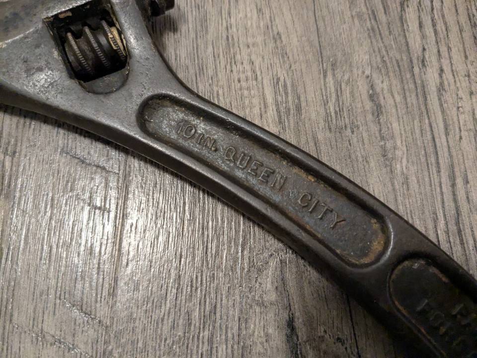 Vintage BERGMAN Tool Buffalo NY Queen City 10" Adjustable Wrench | eBay