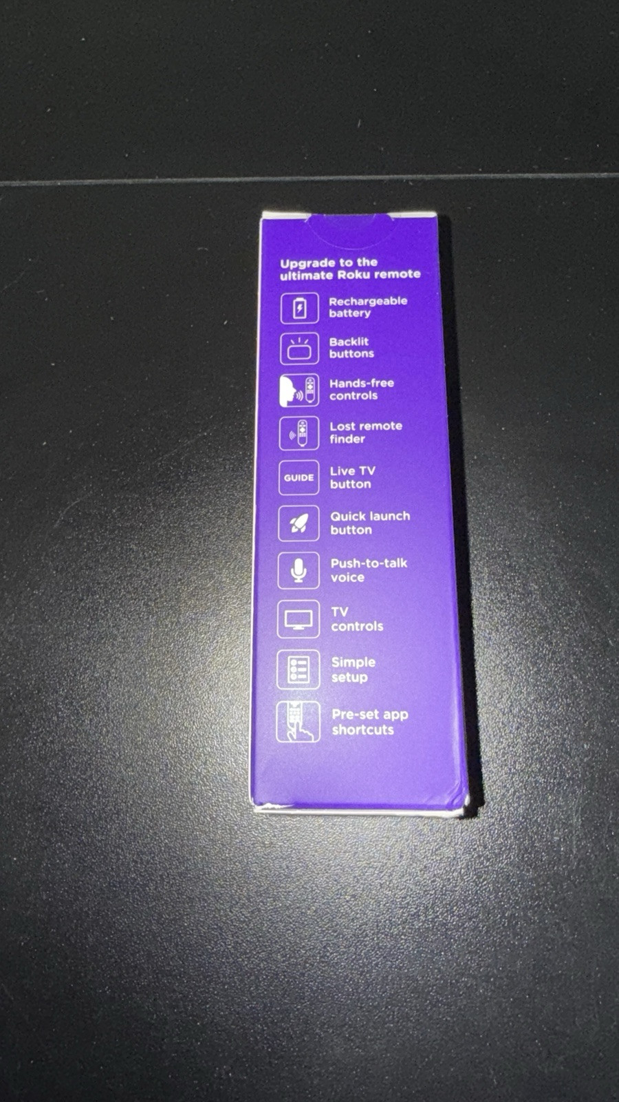Roku Voice Remote Pro Rechargeable Battery & Backlit 2nd Edition RCB1RW NEW
