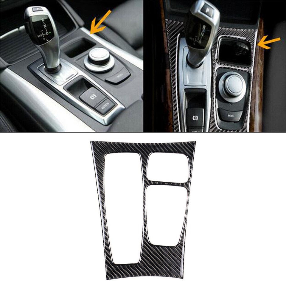 52Pcs Carbon Fiber Full Interior Kit Cover Trim For BMW X5 E70 X6 E71 ...