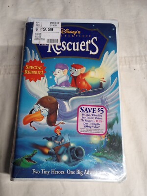 The Rescuers 1999 Disney Masterpiece Collection VHS New Sealed ...