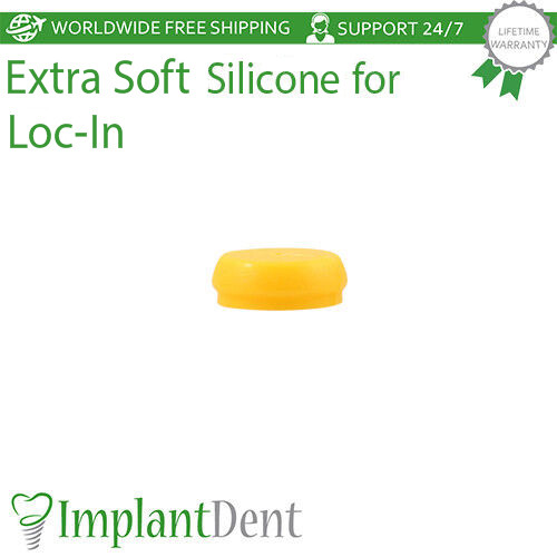 2x Dental Metal and Silicone Caps Insert Set For Loc In Attachment ...