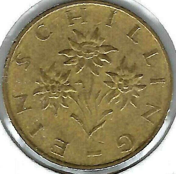 1985 Austria 1 Schilling Aluminum-Bronze Edelweiss Coin | eBay