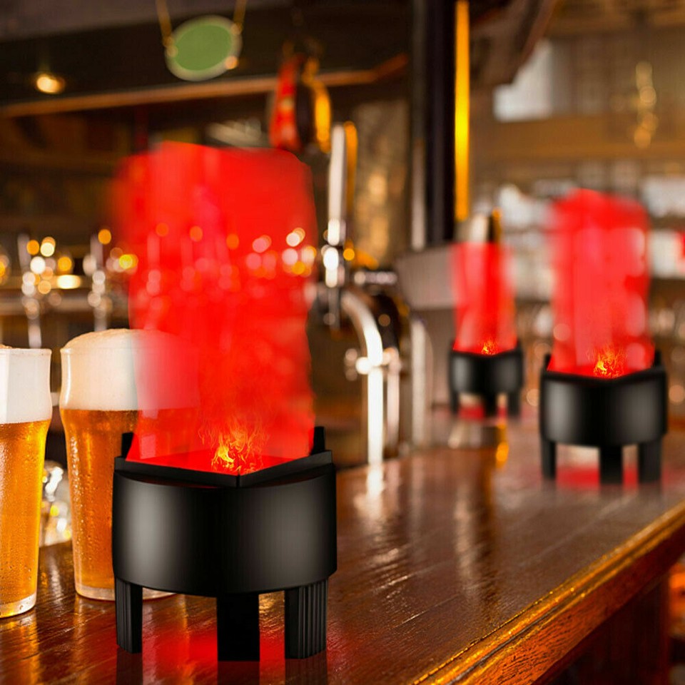 1-10 Pack Electronic LED Fake Fire Flame Simulated Effect Light No Heat ...