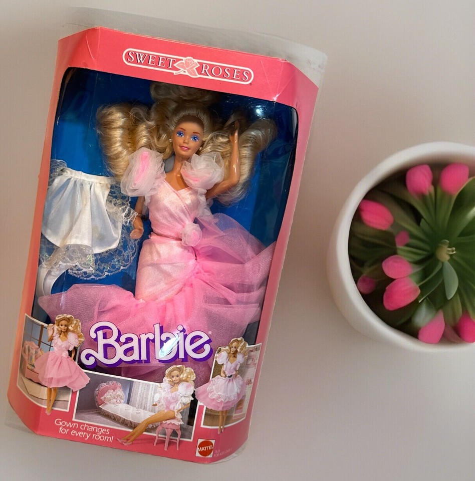 Vintage Sweet Roses Barbie Doll Mattel 7635 🌸 New 🌸 | eBay