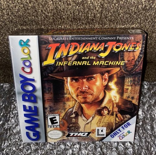Indiana Jones and the Infernal Machine NEW SEALED! MEGA RARE GBC H-SEAM ...