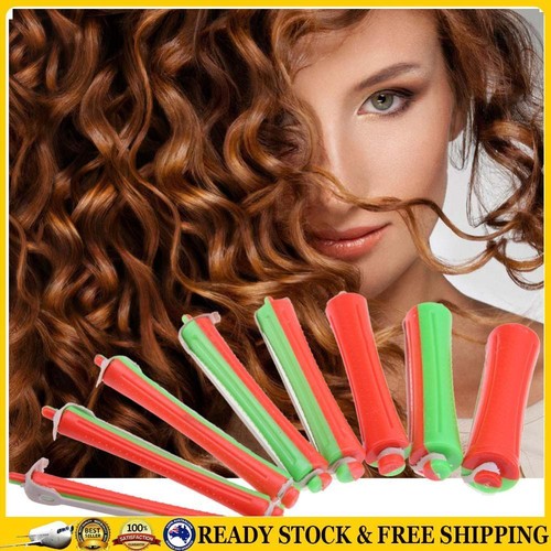80pcs/set DIY Cold Perm Rod Salon Hair Roller Curling Curler Rubber ...