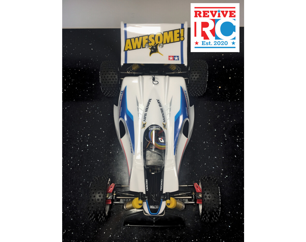 Clear Custom Tamiya Manta Ray Body Shell and Rear Wing by Revive RC | eBay