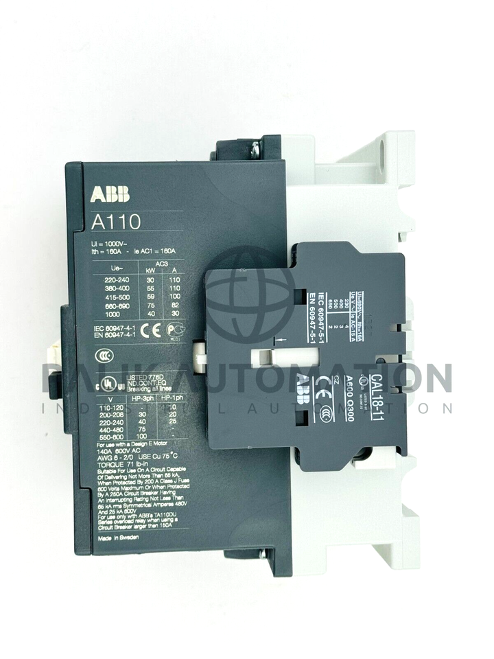 ABB A110-30-11-84 1SFL451001R8411 A110-30-11 110V 50Hz Contactor NEW | eBay