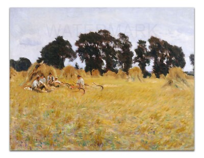 John Singer Sargent WHEAT FIELD (1885) Vintage Painting 17x22" Premium ...