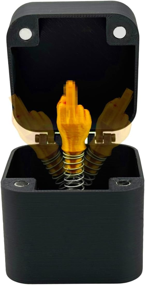 Middle Finger in a Box Just for You, Pop up Prank Box with Finger ...