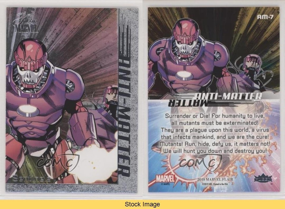 2019 Flair Marvel Anti-Matter SP Sentinels #AM-7 READ 00bt | eBay