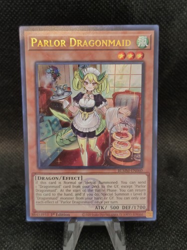 Parlor Dragonmaid (BLMM-EN060) 1st Edition - Emblazoned Ultra Rare ...