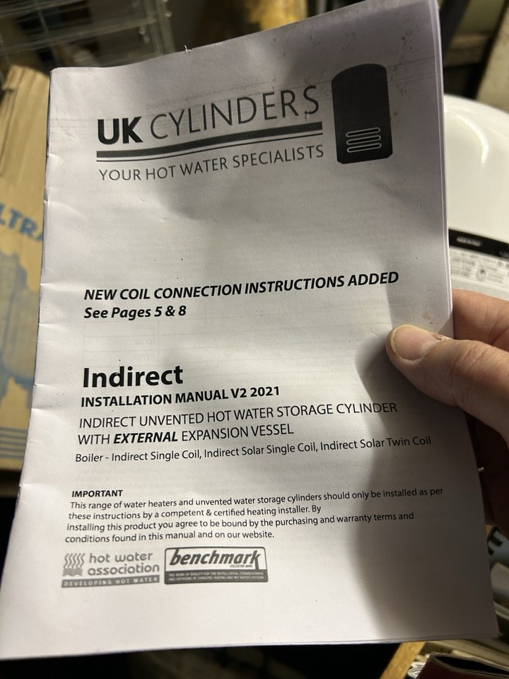 EXTERNAL EXPANSION VESSEL(USE WITH INDIRECT UNVENTED HOT WATER STORAGE ...