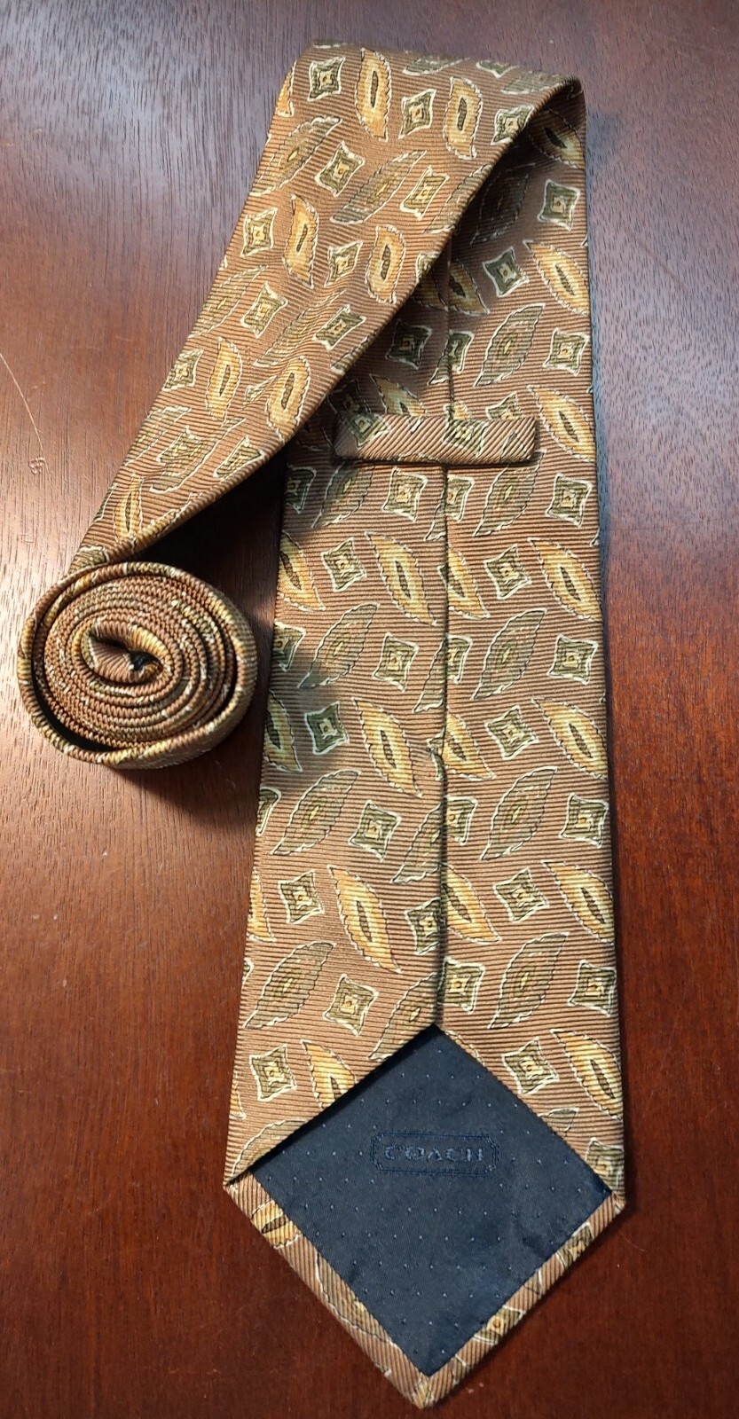 COACH Men's 58x3.5" Luxury Geometric Shapes Tie - Gem