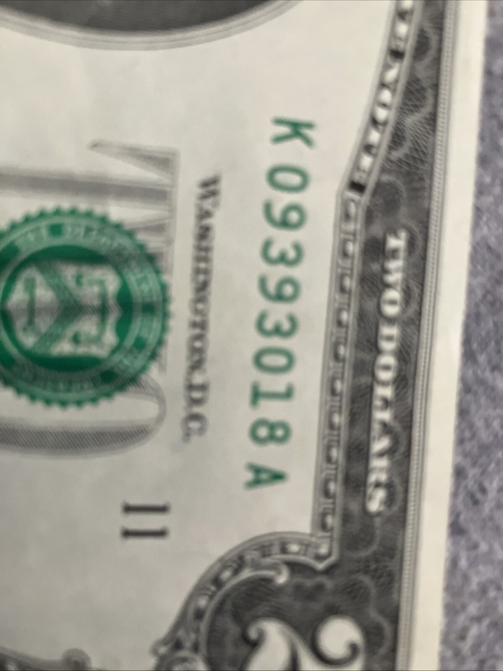2 dollar bill series 2017 a Low Barcode Too KA | eBay