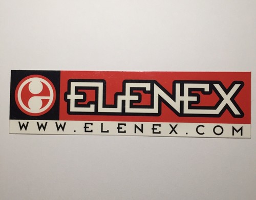 Elenex Skateboard Clothing Sticker 7.5” x 2” Original 90s Vintage | eBay