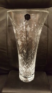 Stuart Cascade Crystal Vase 13inch | eBay