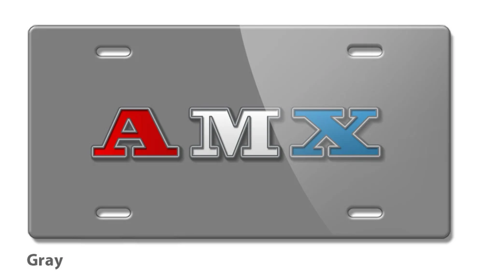 1971 - 1974 AMC AMX Emblem Novelty License Plate - Aluminum - 16 colors ...
