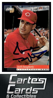 Jack Daugherty 1994 Score #146 Cincinnati Reds TTM/IP Signed ...