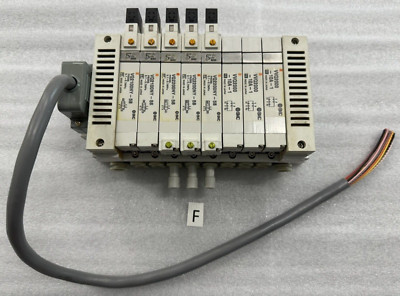 SMC 8-Valve Manifold W/ (3) VVQ2000, (3) VQ2200NY, (2) VQ2100NY VALVES ...