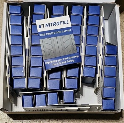 Case Of 50 NITROFILL NITROGEN ALUMINUM TIRE VALVE STEM CAP KIT | eBay