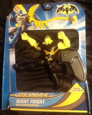 Batman Deluxe Night Fright Scarecrow Figure Spins MINT Mattel DC Comics ...