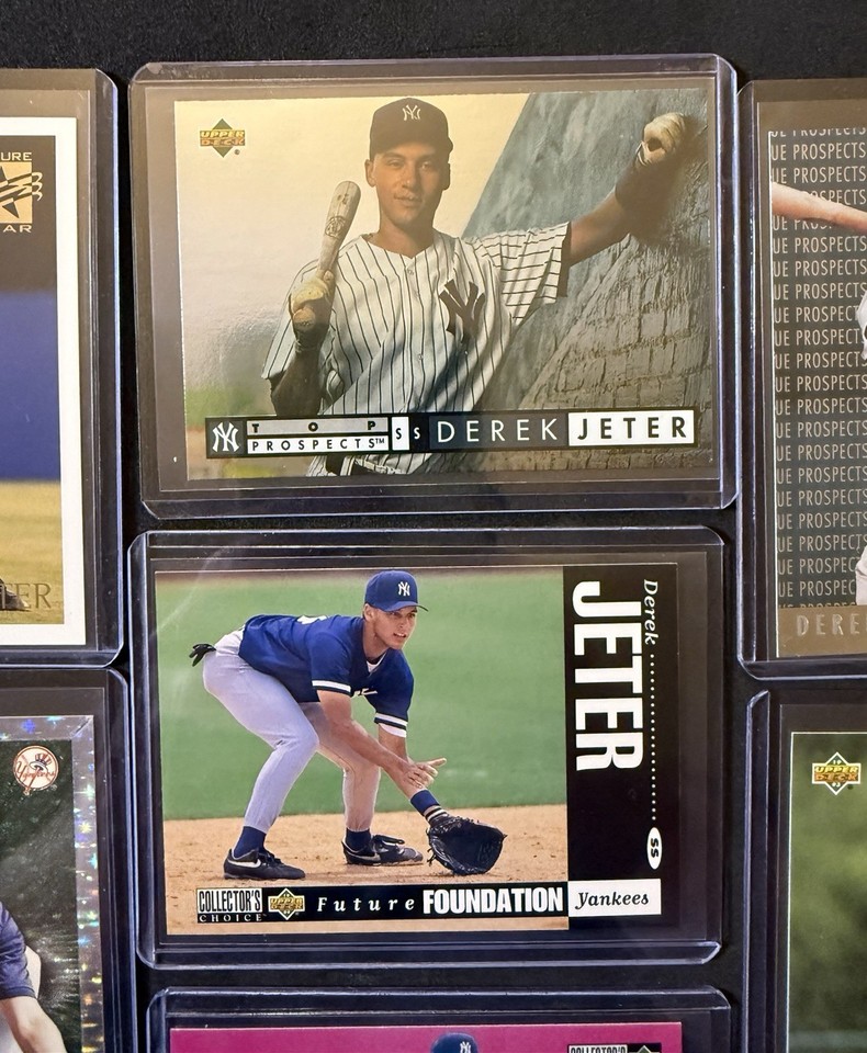 22 Card Derek Jeter Card Lot Majority Prospect/Rookie NM/MT+ Clean ...