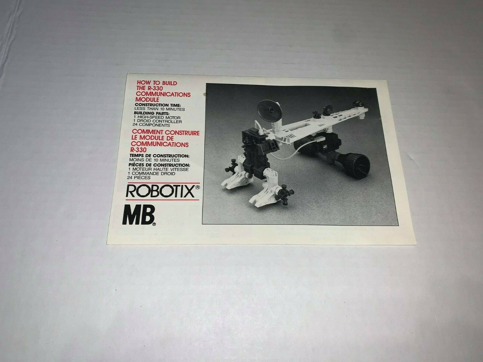 Vintage 1980's MB Robotix Vehicle Cockpit, Figure and other Parts in ...