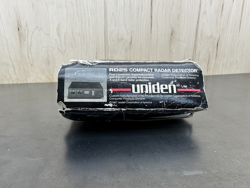 Vtg Uniden Compact X&K Band Radar Detector RD25 Dual Conversion ...