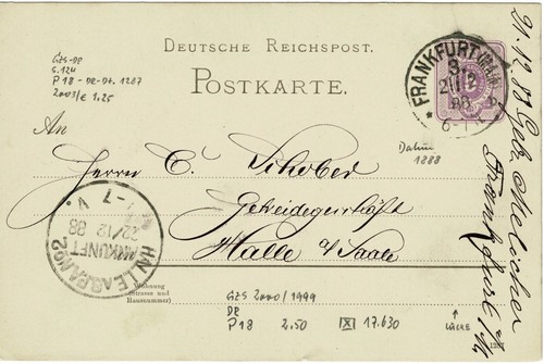 Germany 1887 Postal Stationery Postcard HG P18 Used Postal Stationery ...